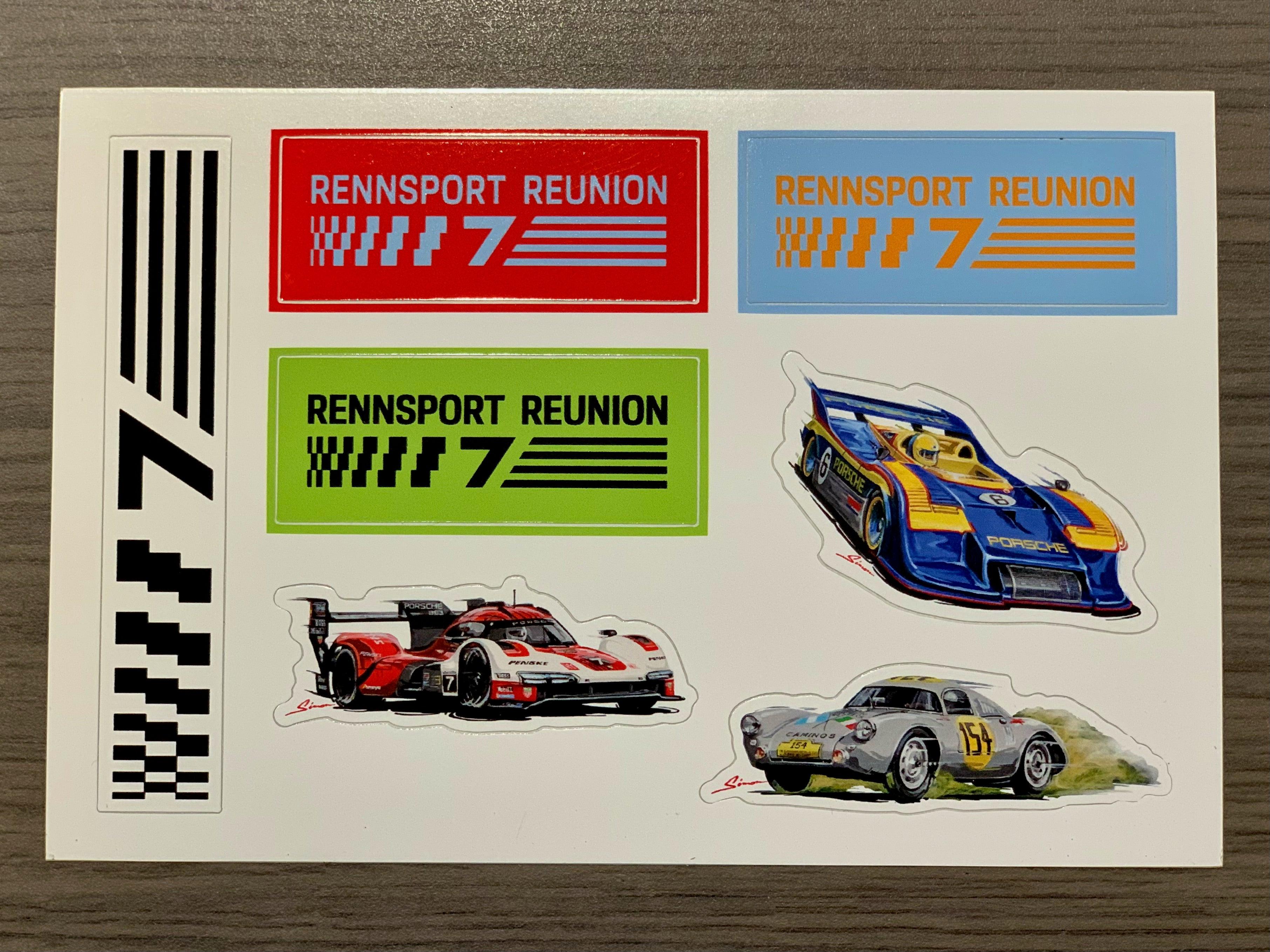 Rennsport 7 Sticker Set